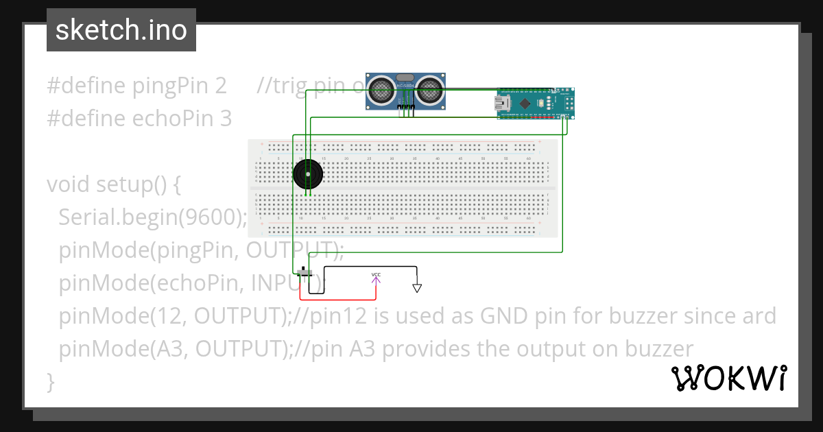 sensor for blind Copy - Wokwi ESP32, STM32, Arduino Simulator