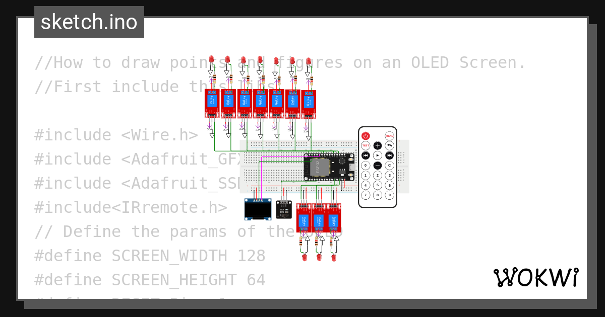 Relay Control With Irremote Wokwi Esp32 Stm32 Arduino Simulator 6028