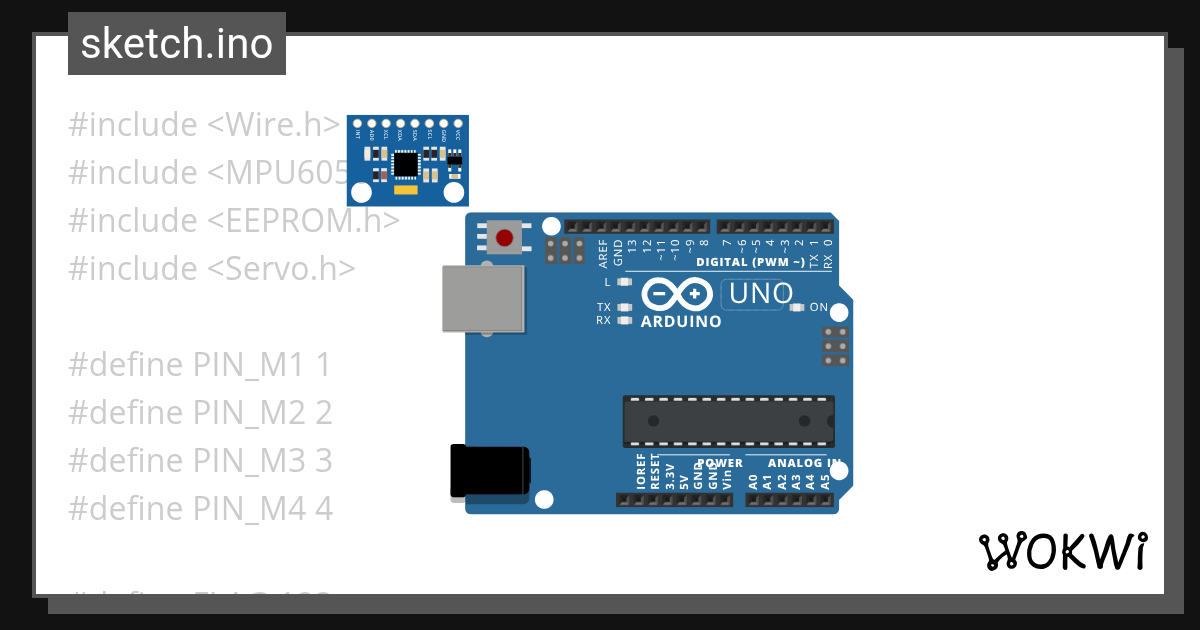 nwt drohne - Wokwi ESP32, STM32, Arduino Simulator