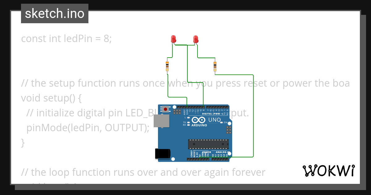 two_leds_sink_source - Wokwi ESP32, STM32, Arduino Simulator