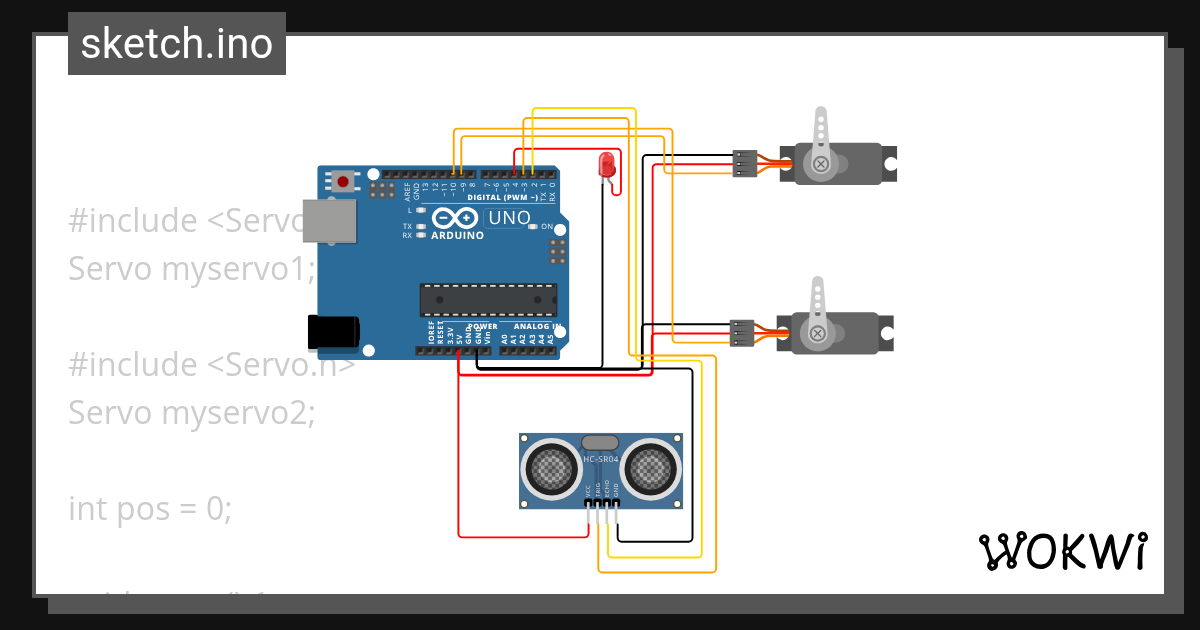 ARM ROBOT - Wokwi ESP32, STM32, Arduino Simulator