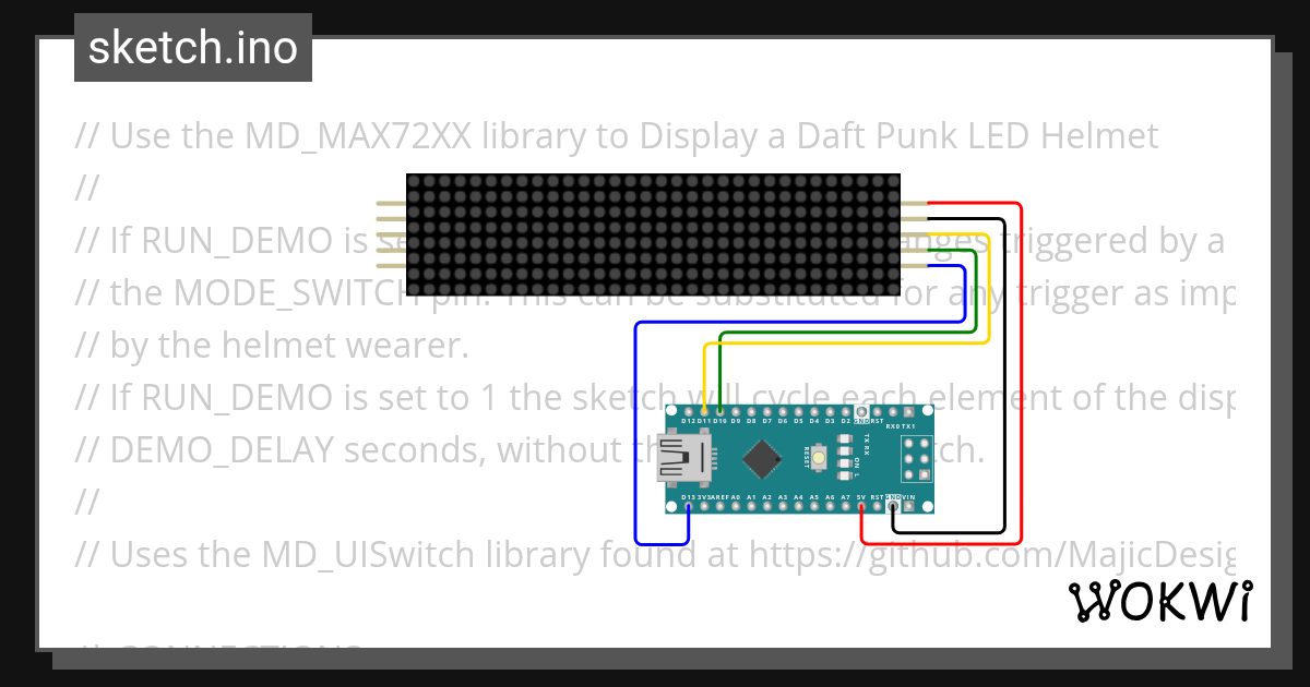 PRODUCT_LED_MATRIX - Wokwi ESP32, STM32, Arduino Simulator