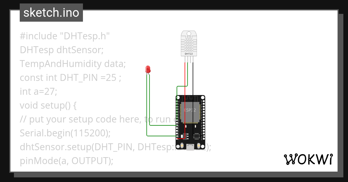 Dht Sensor Wokwi Esp32 Stm32 Arduino Simulator 9122