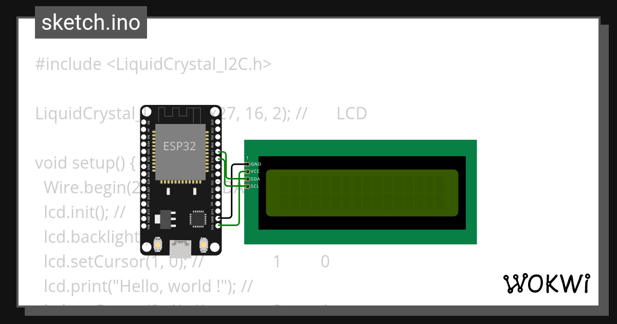 Lcdi2ctest Wokwi Esp32 Stm32 Arduino Simulator 5213