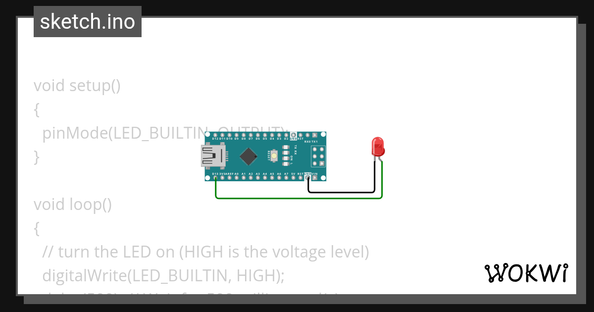lab1_blink - Wokwi ESP32, STM32, Arduino Simulator