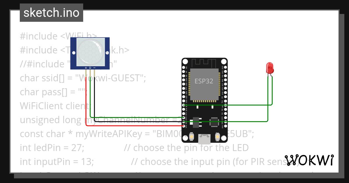 pir - Wokwi ESP32, STM32, Arduino Simulator