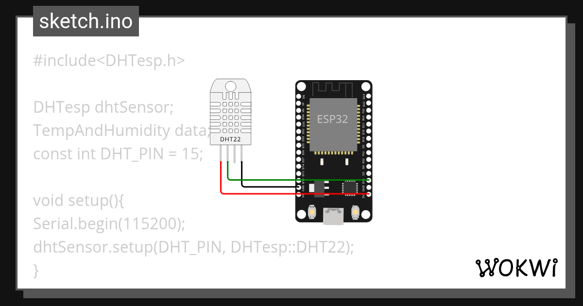 dht22 - Wokwi ESP32, STM32, Arduino Simulator
