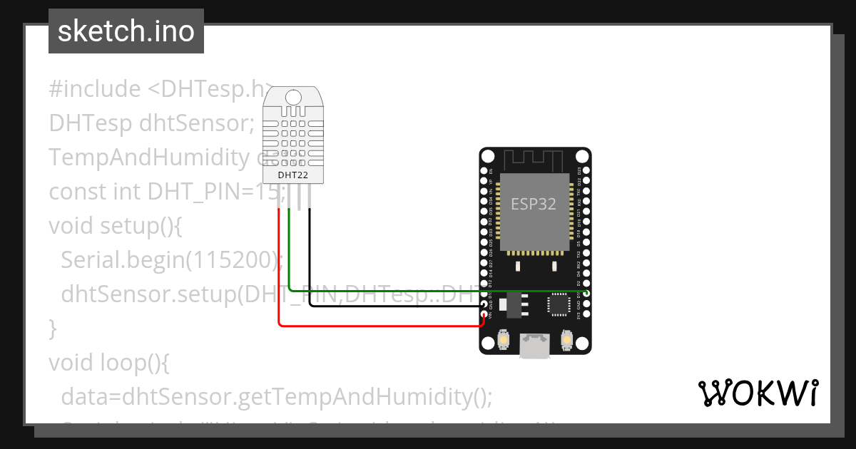 DHT - Wokwi ESP32, STM32, Arduino Simulator