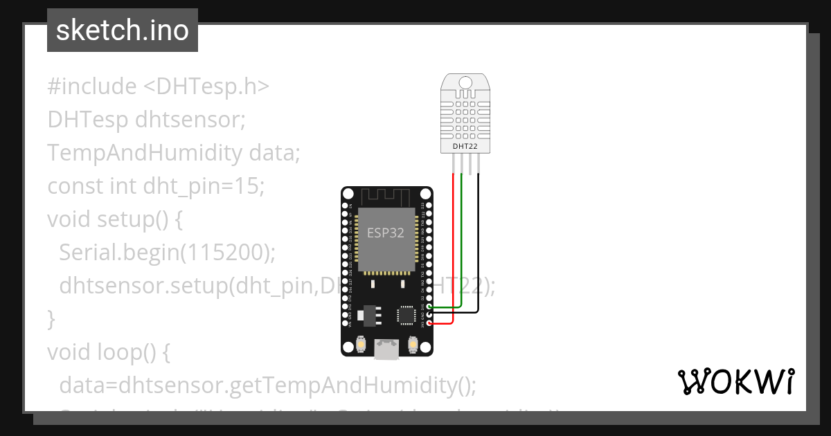 Sensor - Wokwi ESP32, STM32, Arduino Simulator