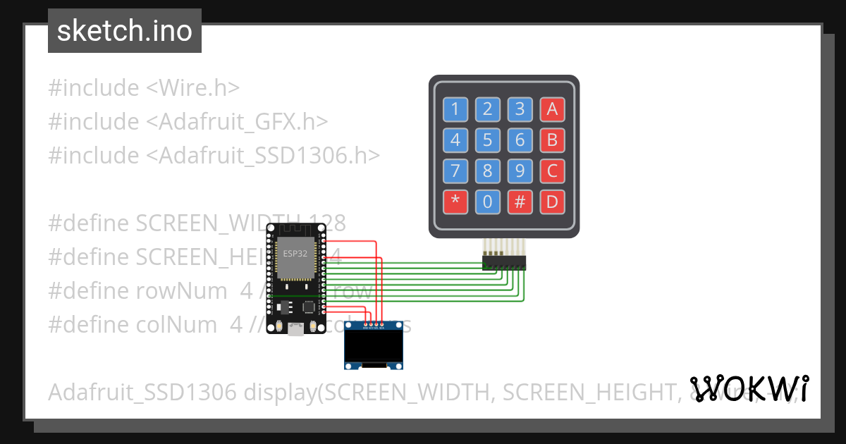 keypad debounce delay - Wokwi ESP32, STM32, Arduino Simulator