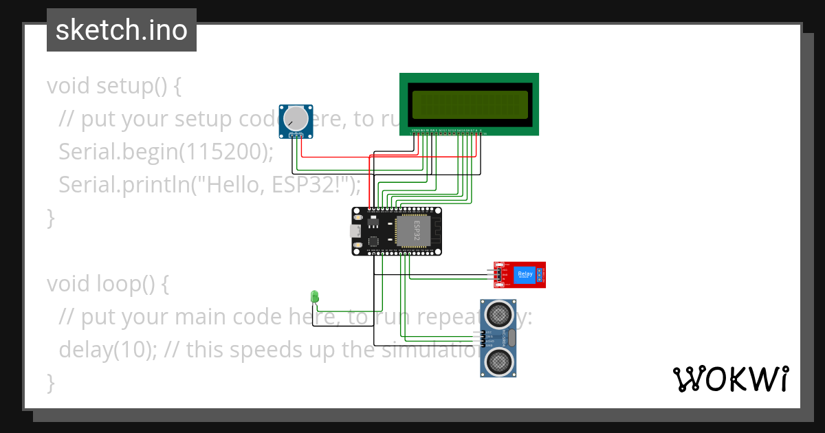 Monitoring Device Wokwi Esp32 Stm32 Arduino Simulator 