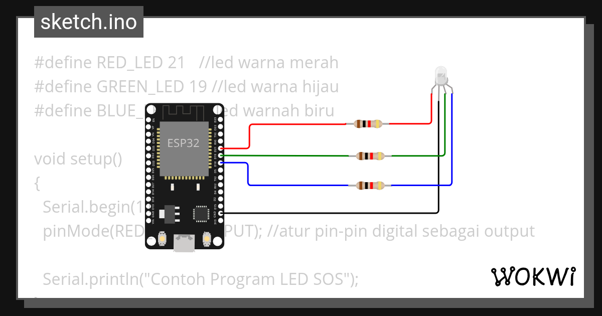 sos - Wokwi ESP32, STM32, Arduino Simulator