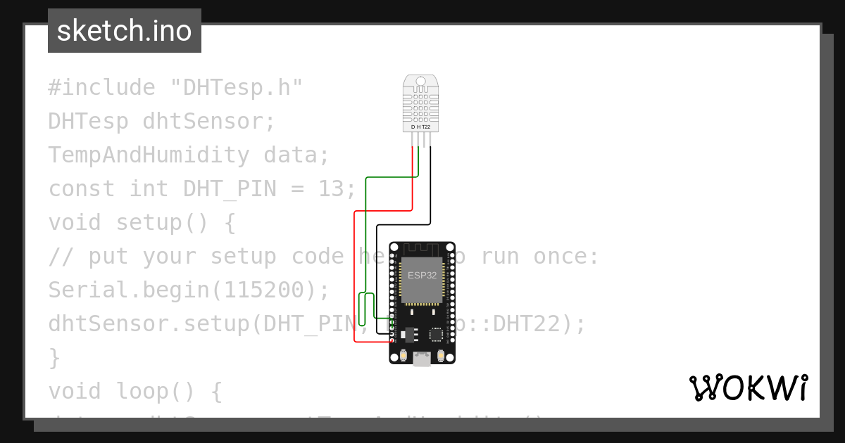 Temp Led Wokwi Esp32 Stm32 Arduino Simulator 7654