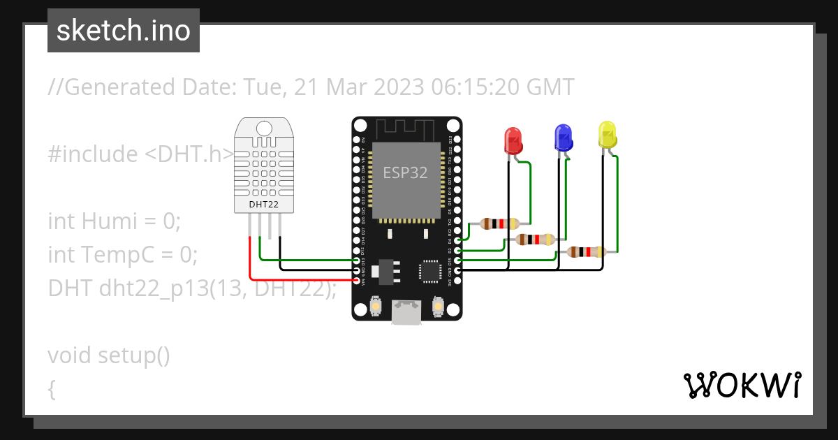 7697溫度 Wokwi Esp32 Stm32 Arduino Simulator 1381