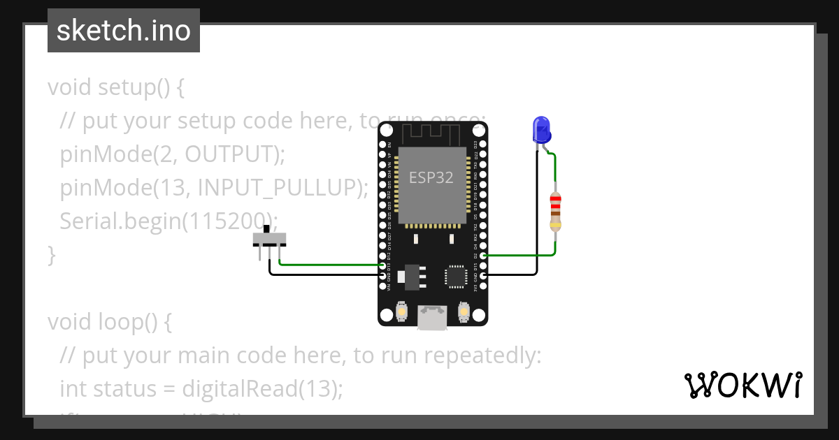 Slide Switch - 140 - Wokwi ESP32, STM32, Arduino Simulator