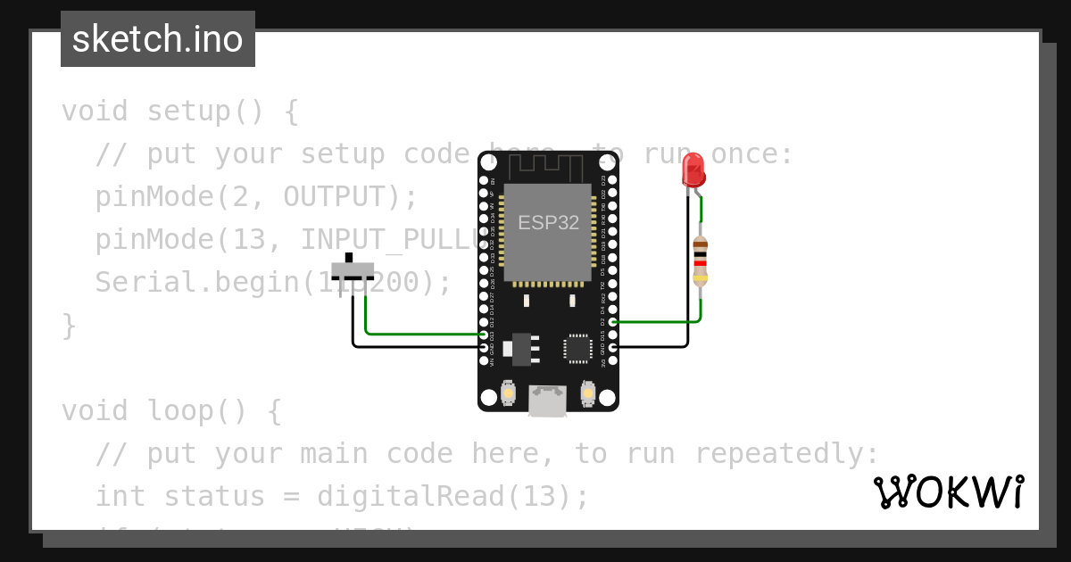 Switch Dicky Wokwi Esp32 Stm32 Arduino Simulator
