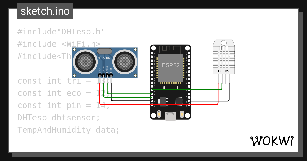 Vijin Ultasonic Wokwi Esp32 Stm32 Arduino Simulator