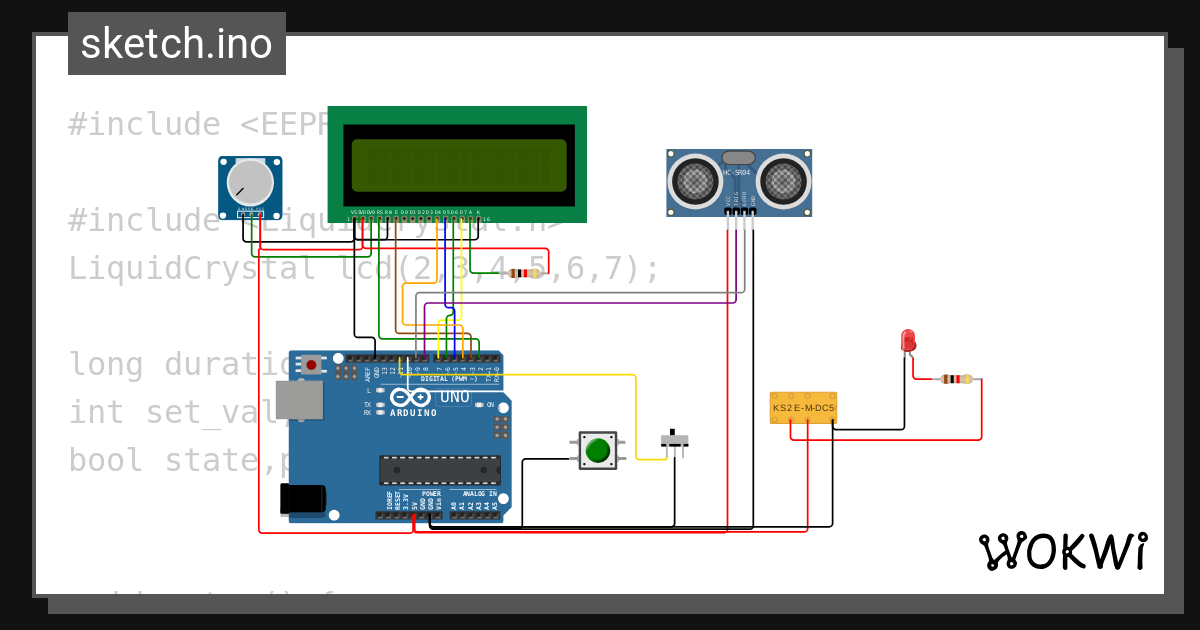 Water Level Utometic Controler Wokwi Esp32 Stm32 Arduino Simulator 9448