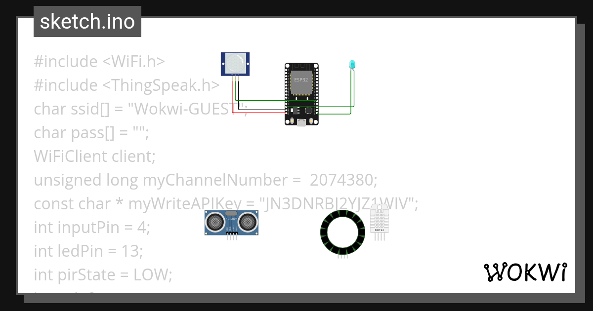 Thingspeak Wokwi Esp32 Stm32 Arduino Simulator