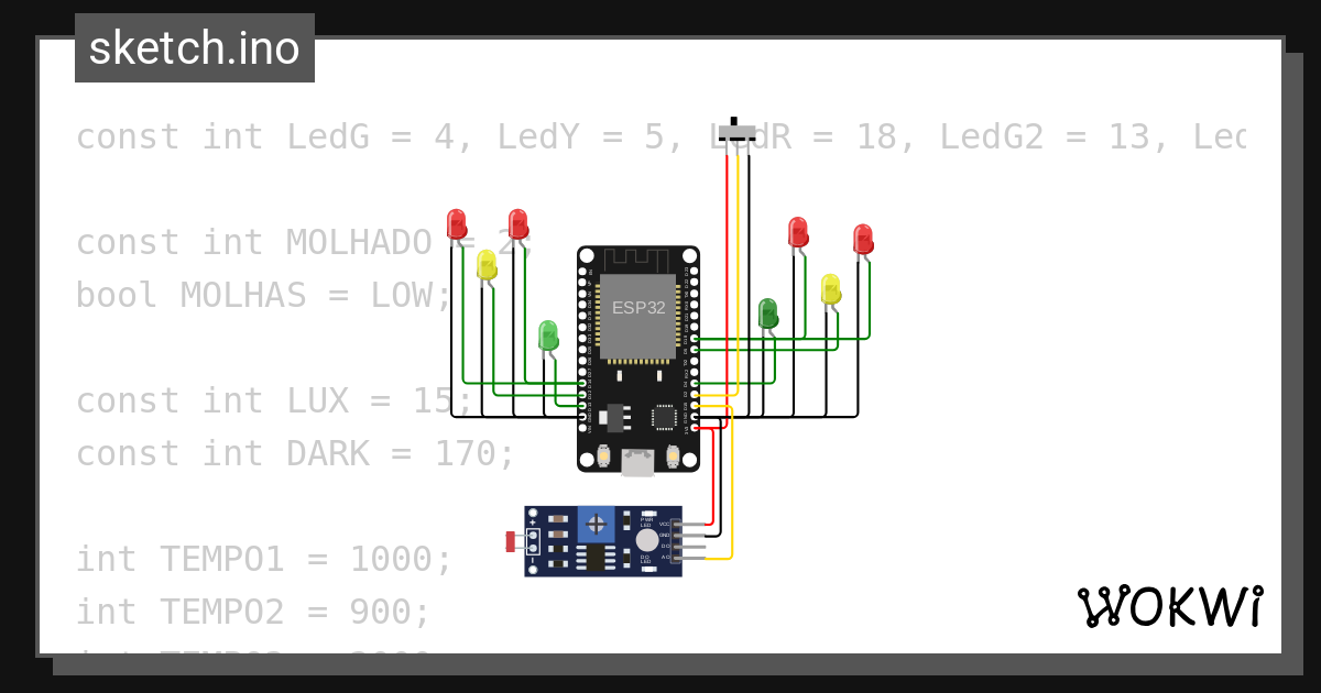 Semaforo Td1 Wokwi Esp32 Stm32 Arduino Simulator 5232