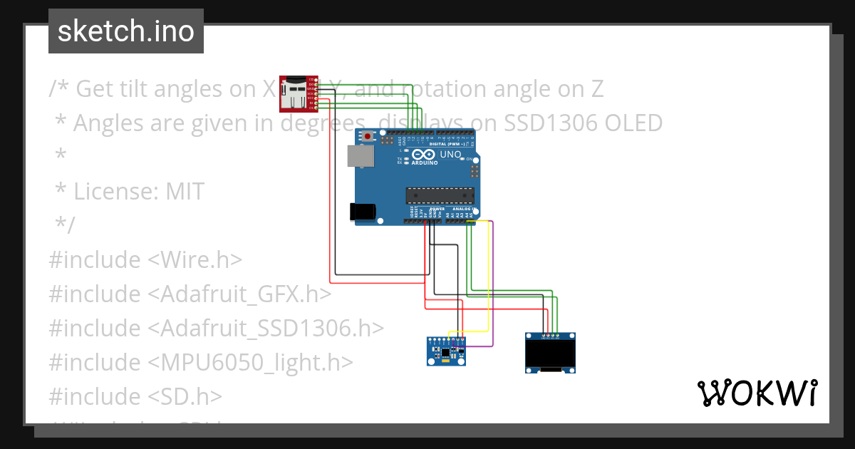 Screen with SD - Wokwi ESP32, STM32, Arduino Simulator
