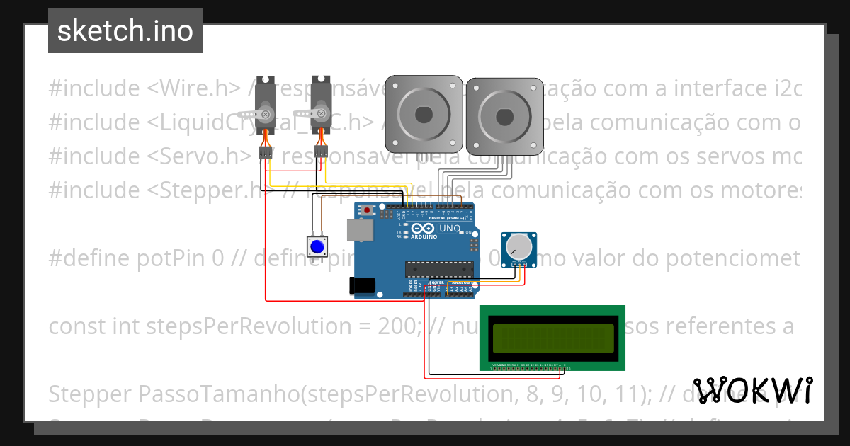 proeto com display completo - Wokwi ESP32, STM32, Arduino Simulator