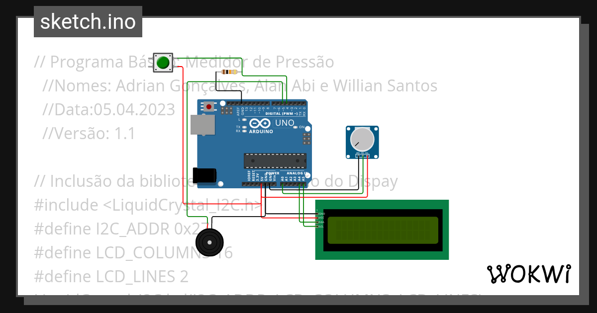 LCD_I2C - Wokwi ESP32, STM32, Arduino Simulator