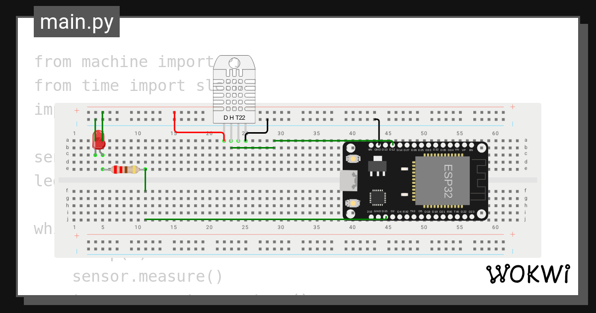 Sensor Temperatura Y Humedad Wokwi Esp32 Stm32 Arduino Simulator
