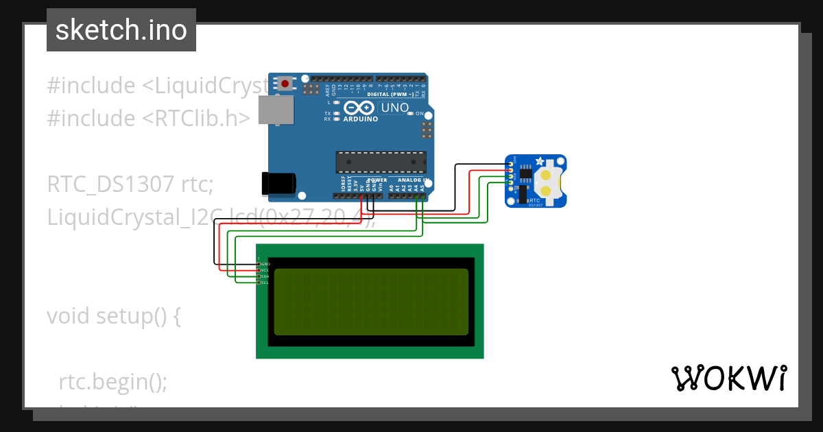 current time - Wokwi ESP32, STM32, Arduino Simulator