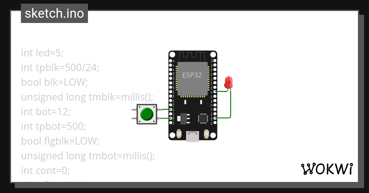 desafio 2 aula 4 - Wokwi ESP32, STM32, Arduino Simulator