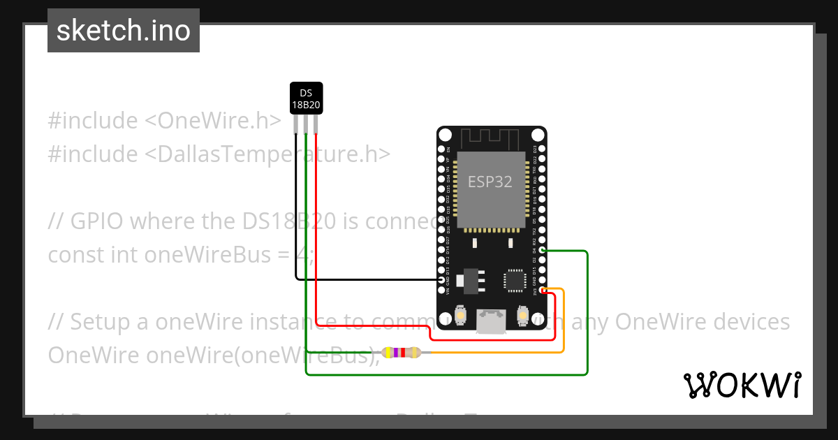 ESP 32 Dallas Copy - Wokwi ESP32, STM32, Arduino Simulator