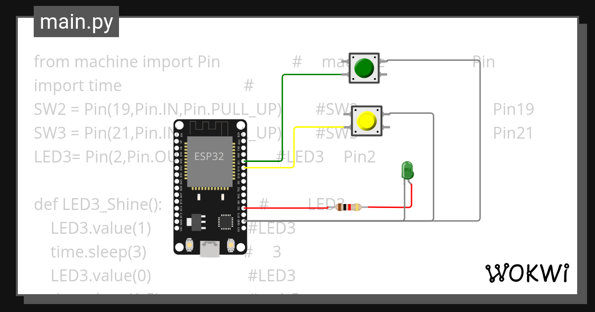 3A913208_張采翎_Lab1 - Wokwi ESP32, STM32, Arduino Simulator