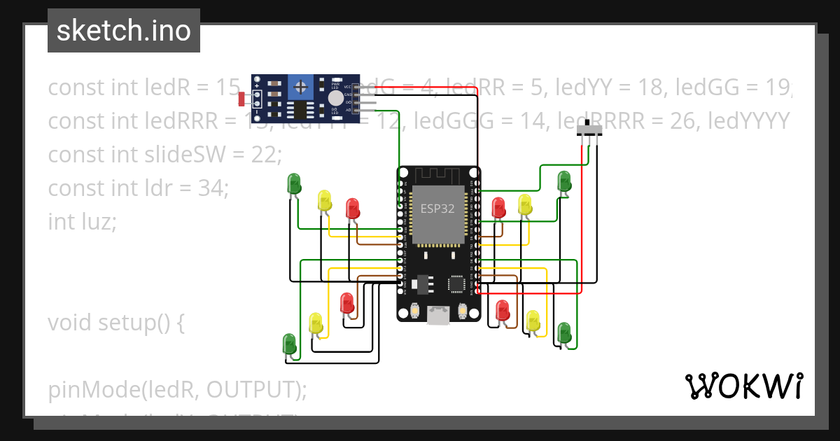 Trabalho Experimentação Wokwi Esp32 Stm32 Arduino Simulator