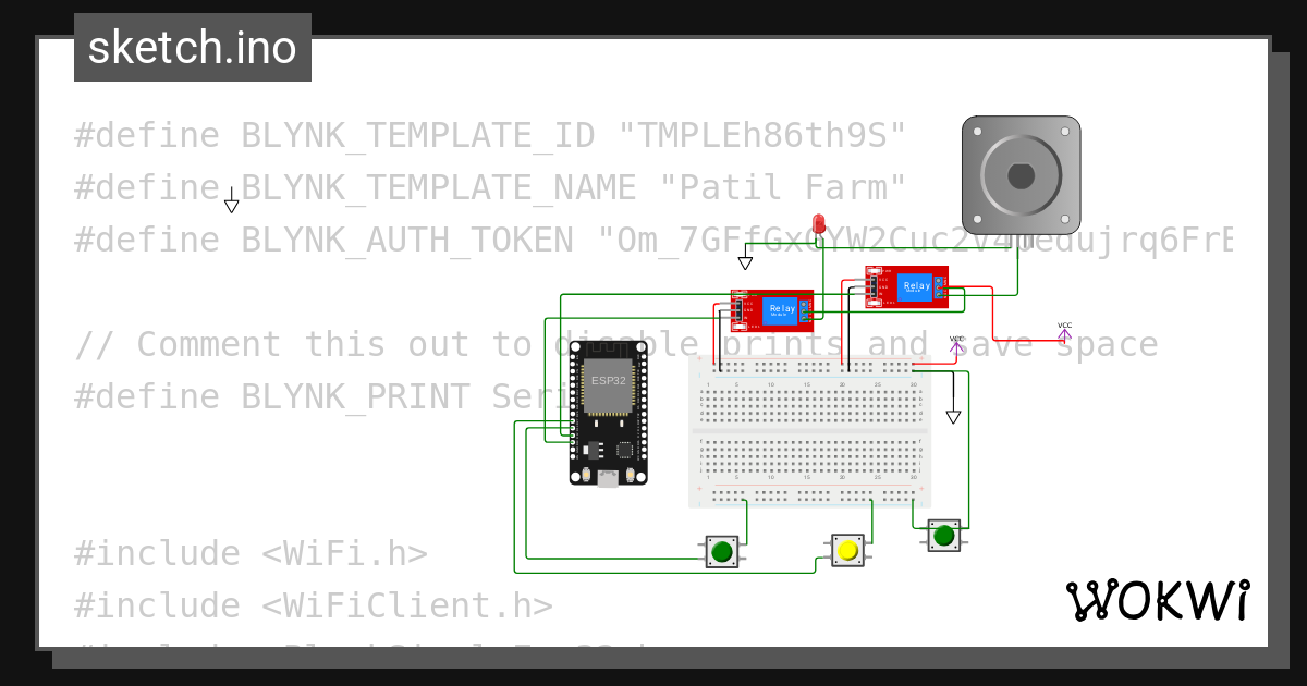 Atharva Patil Mobile Operated Moter Wokwi Esp32 Stm32 Arduino Simulator
