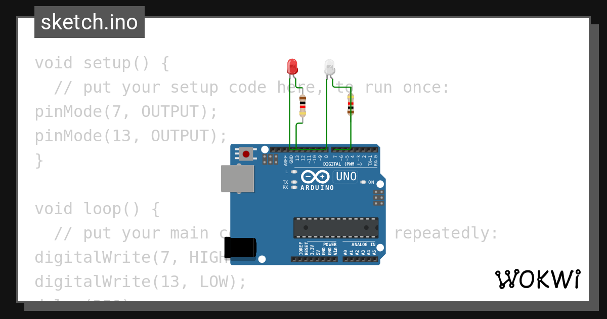 Luces Que Titilan Wokwi Esp32 Stm32 Arduino Simulator 6395