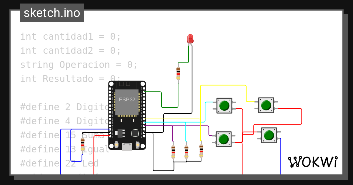 Calculadora 1 Wokwi Esp32 Stm32 Arduino Simulator