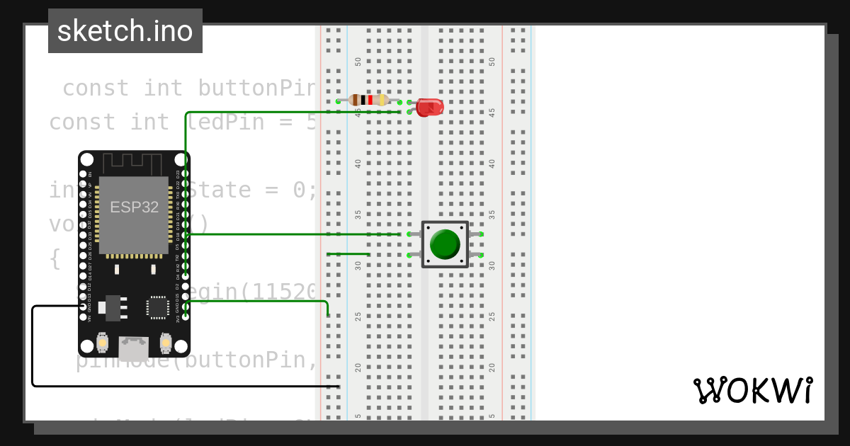 Push Buttton Wokwi Esp32 Stm32 Arduino Simulator 2249