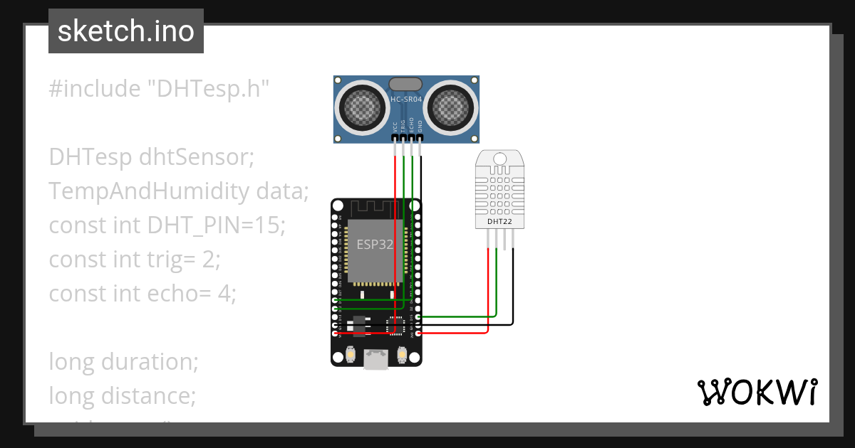 DHTSensor - Wokwi ESP32, STM32, Arduino Simulator