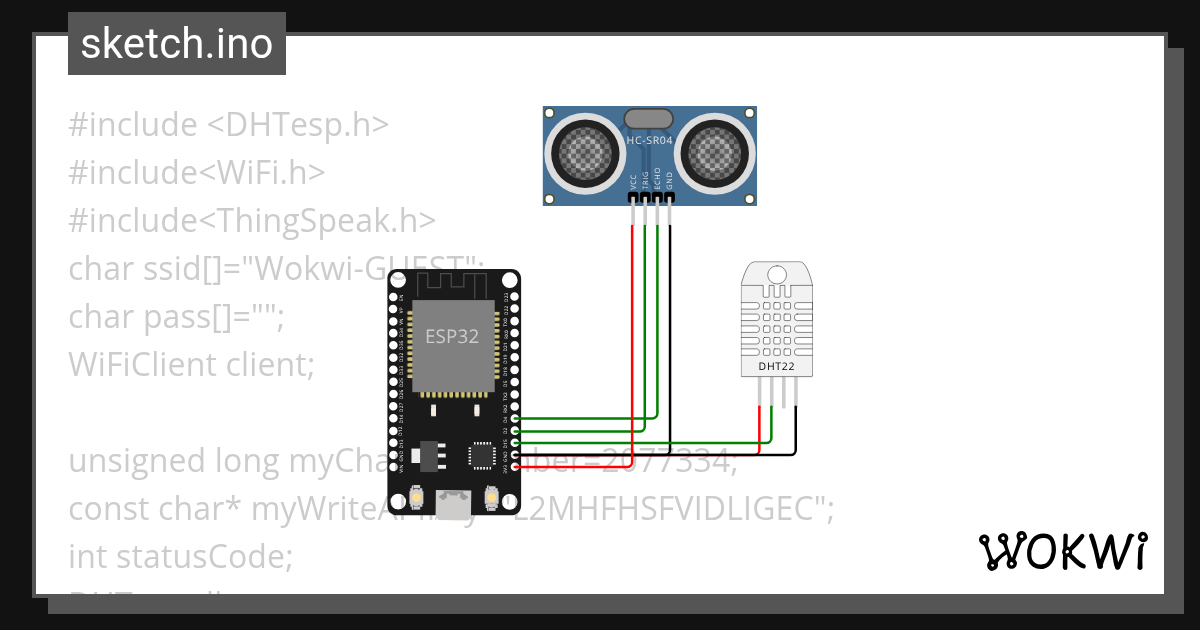 ultrasonic - Wokwi ESP32, STM32, Arduino Simulator