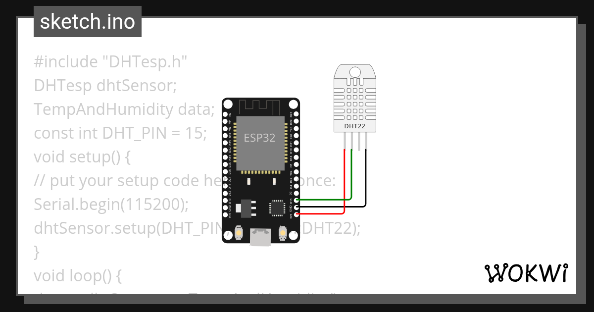 dht22 - Wokwi ESP32, STM32, Arduino Simulator