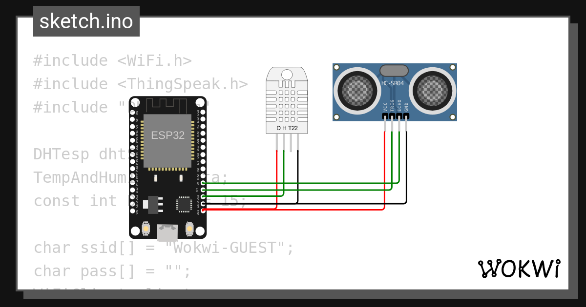 Dht And Ultrasonic Merge Wokwi Esp32 Stm32 Arduino Simulator 7984