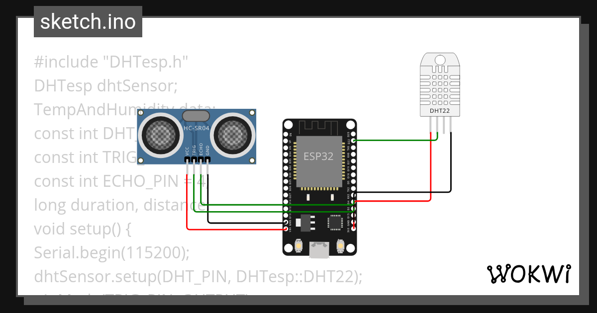 Ultraandtemp Wokwi Esp32 Stm32 Arduino Simulator 6950