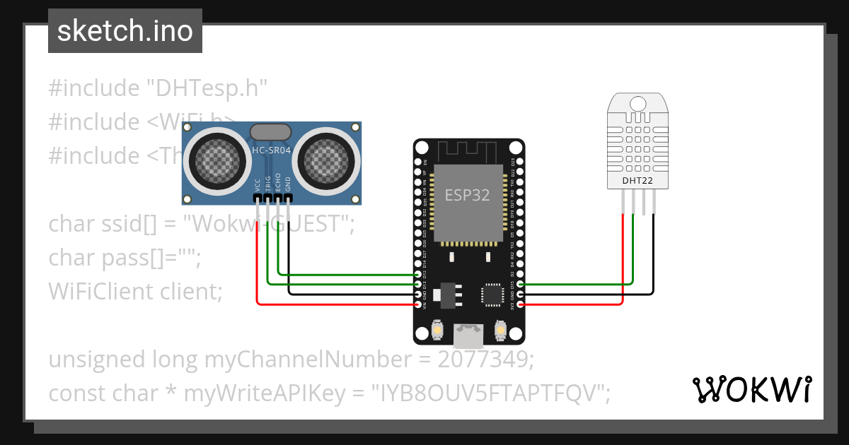 ultrasonic - Wokwi ESP32, STM32, Arduino Simulator