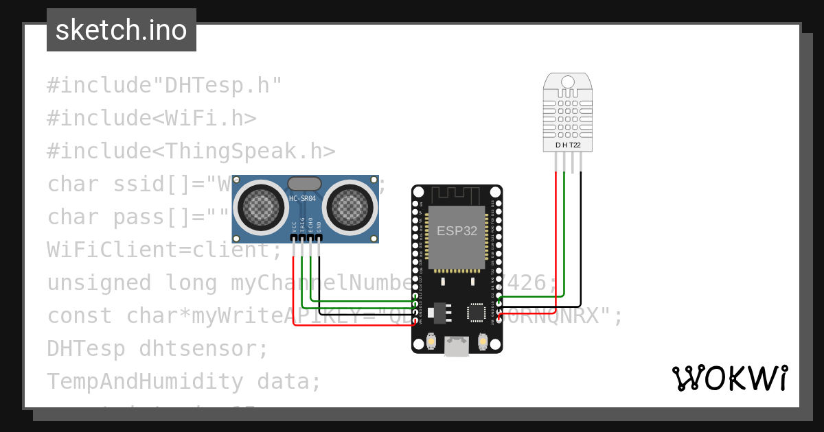 Deviultrasonic Wokwi Esp32 Stm32 Arduino Simulator