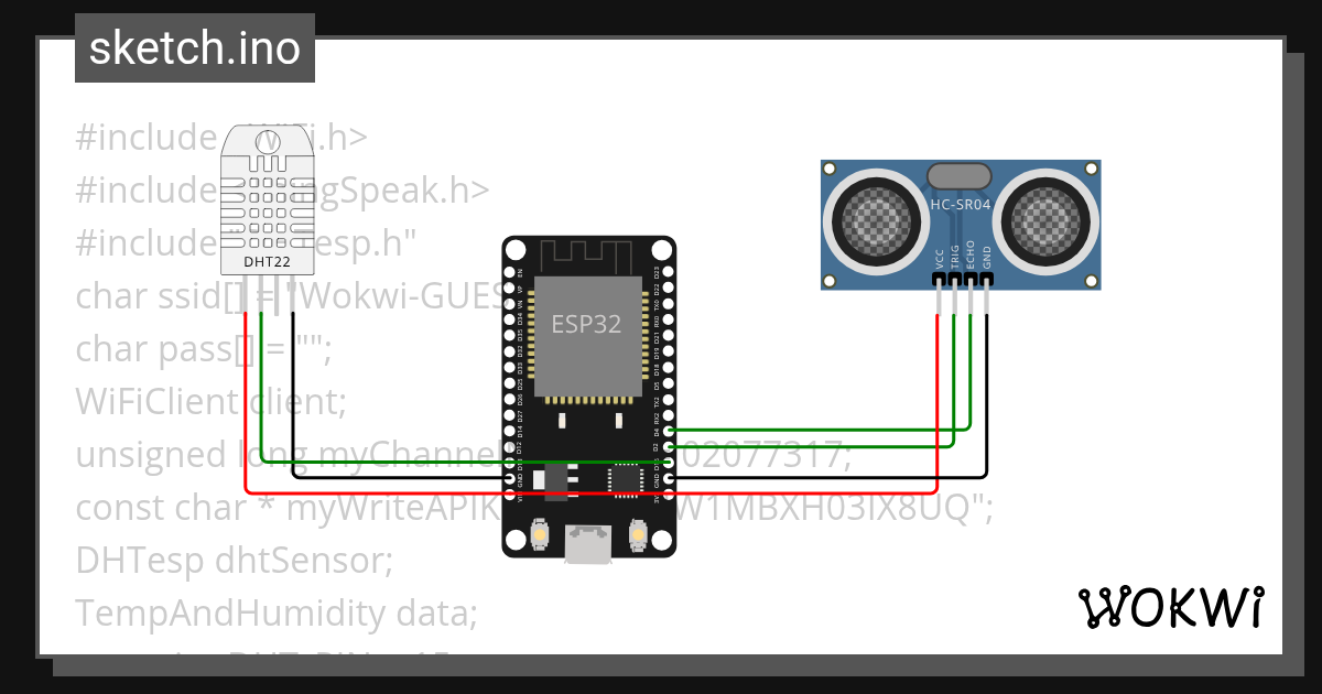 Thingspeak Wokwi Esp32 Stm32 Arduino Simulator 