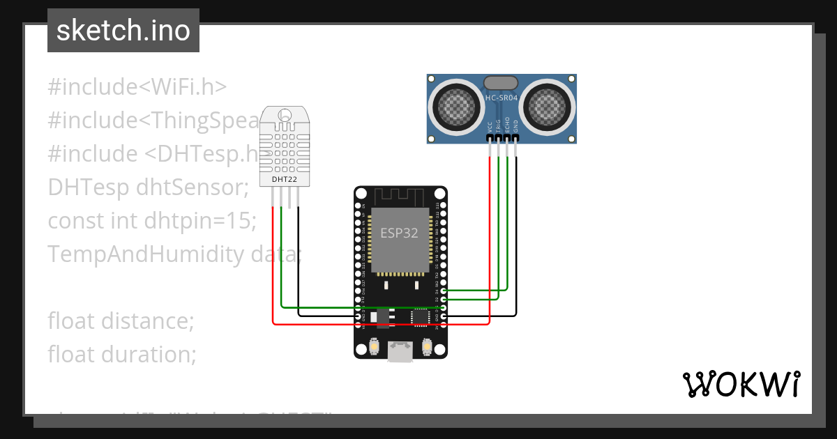 using sensors - Wokwi ESP32, STM32, Arduino Simulator