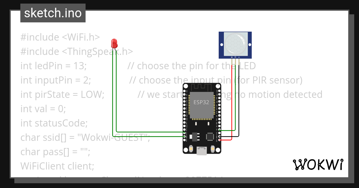 pir - Wokwi ESP32, STM32, Arduino Simulator
