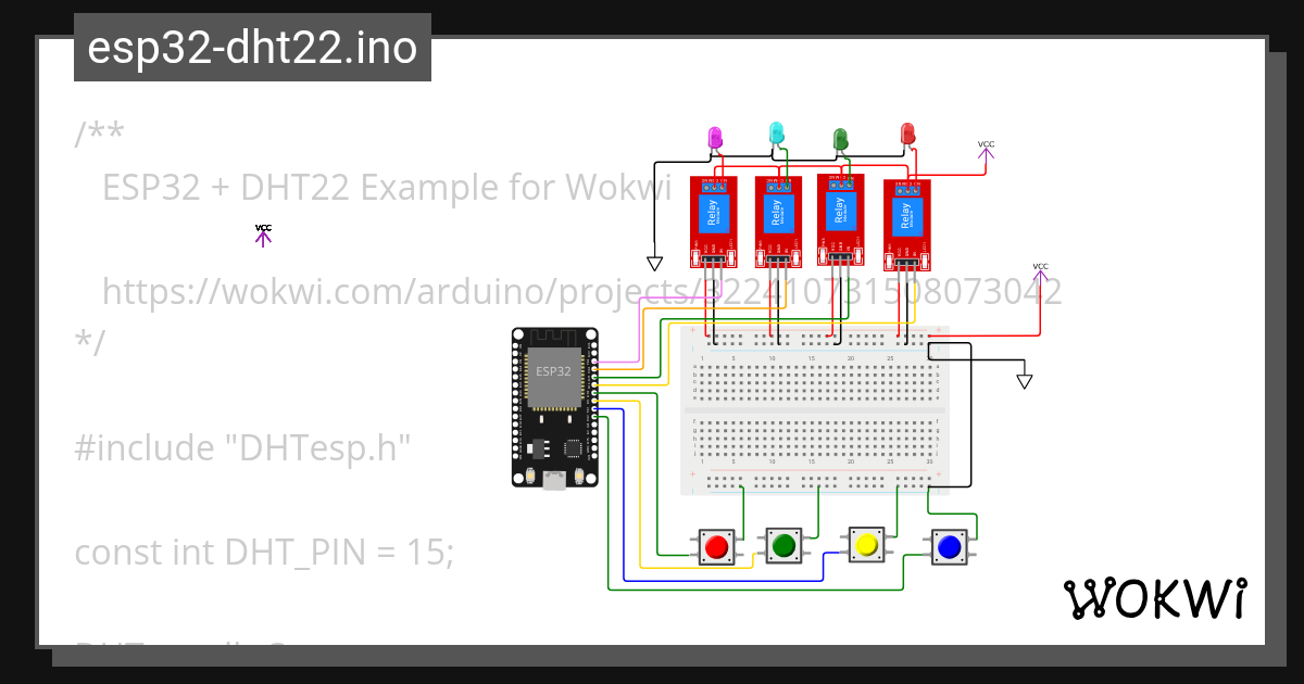 esp32-dht22.ino Copy - Wokwi Arduino and ESP32 Simulator