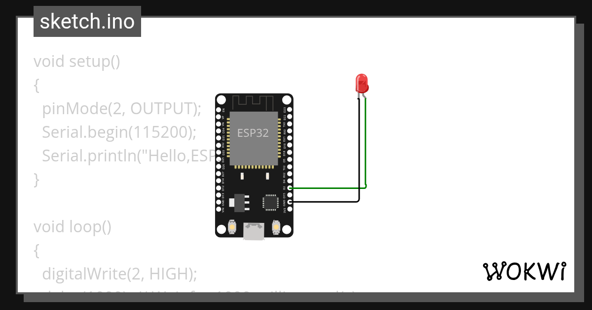 experiment 1 - Wokwi ESP32, STM32, Arduino Simulator experiment 1 - Wokwi ESP32, STM32, Arduino Simulator