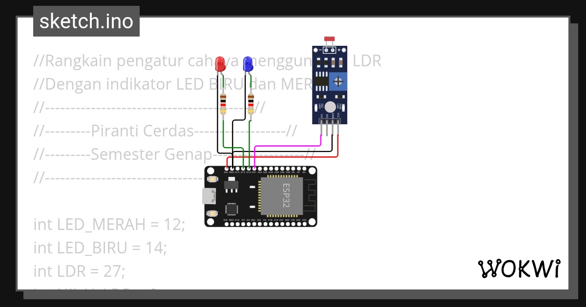 Ledldr3ledpiranticerdas Wokwi Esp32 Stm32 Arduino Simulator